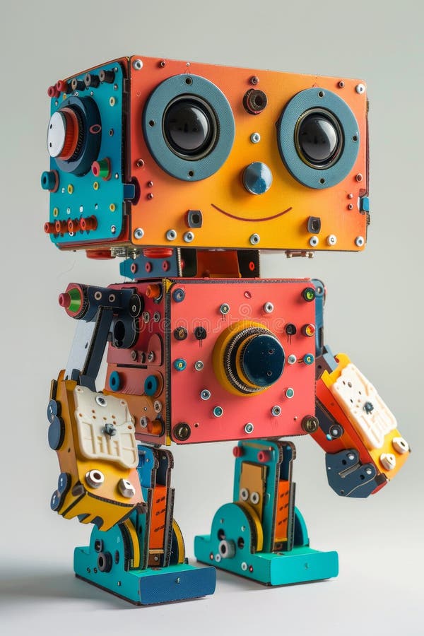 DIY Robotics Kit for Kids Promoting STEM Learning Stock Illustration ...