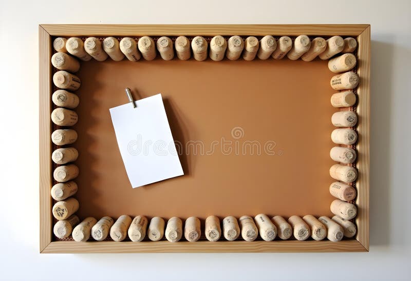 DIY Rustic Cork Board Handmade from Wine Corks Perfect for Framed Notes ...