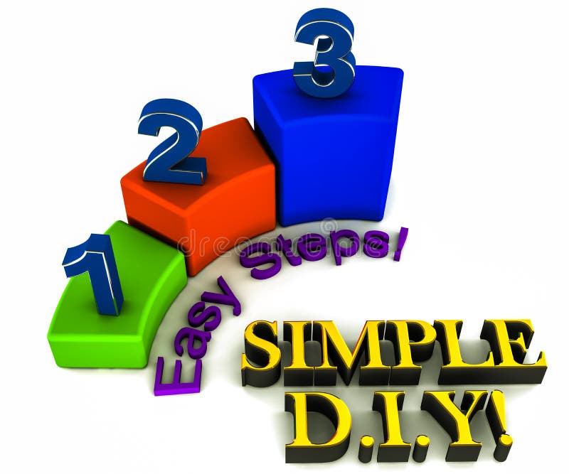 Easy steps stock illustration. Illustration of instructor - 28279567