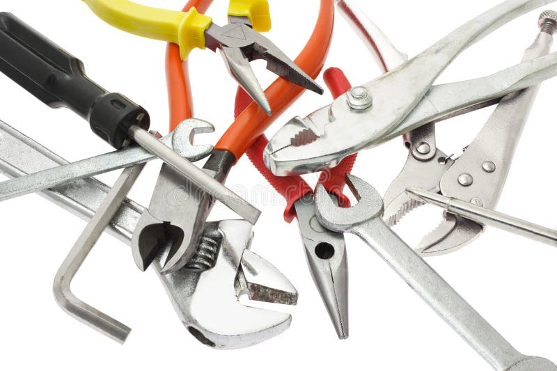 Pile of tools stock photo. Image of hand, wrench, chrome - 284788