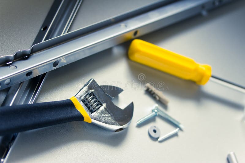 Diy tools and equipment stock image. Image of metal, wrench - 23031217