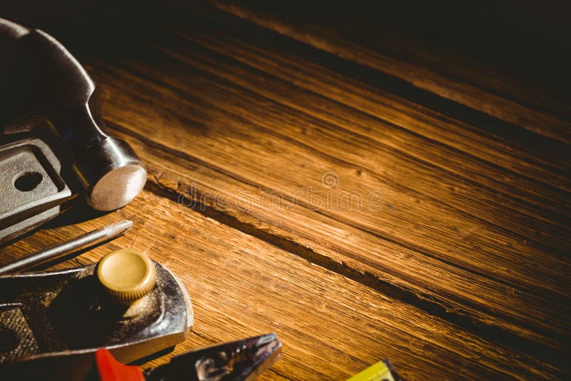 DIY Tools Laid Out on Table Stock Photo - Image of shadow, copy: 51627696