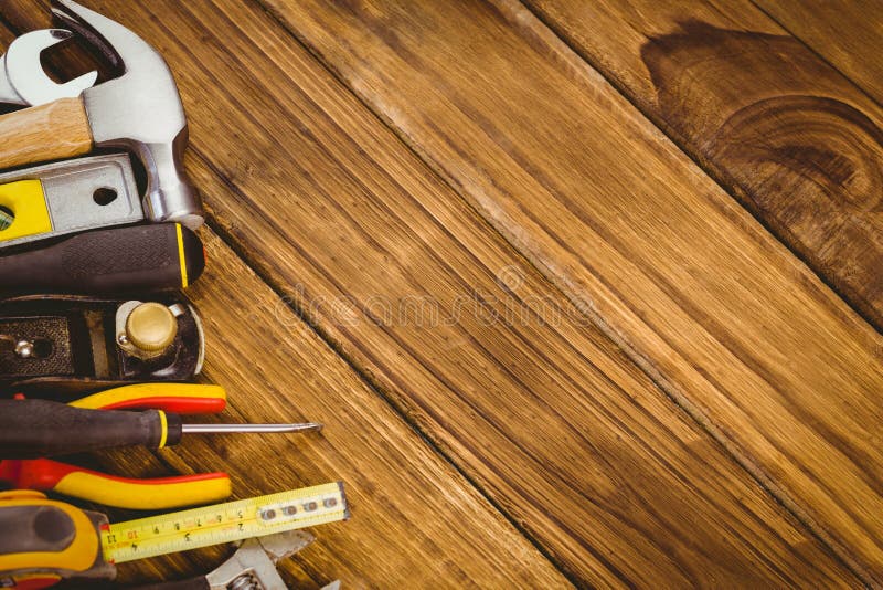 DIY Tools Laid Out on Table Stock Image - Image of tool, screwdriver ...