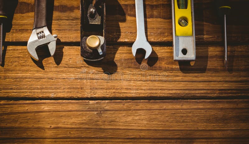 DIY Tools Laid Out on Table Stock Photo - Image of space, table: 51628844