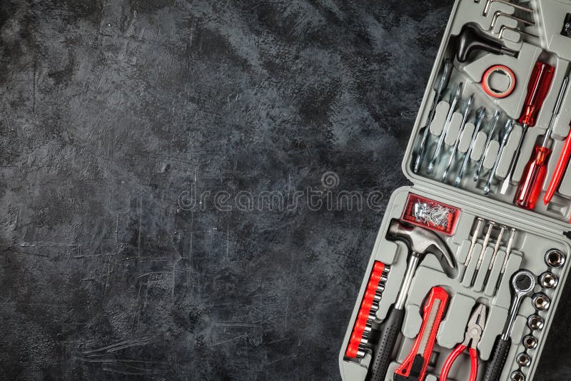 DIY Tools set stock image. Image of toolbox, openend - 113788891