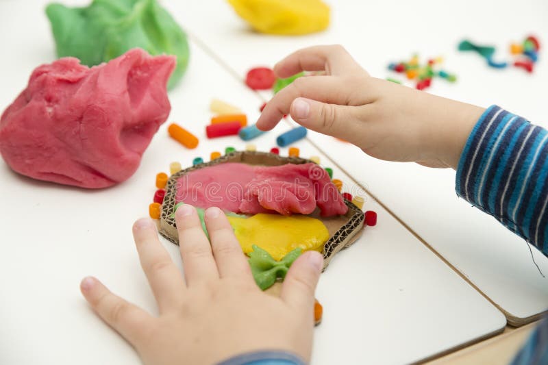 DIY Toy for Actively Explore Different Materials. Stock Photo - Image ...