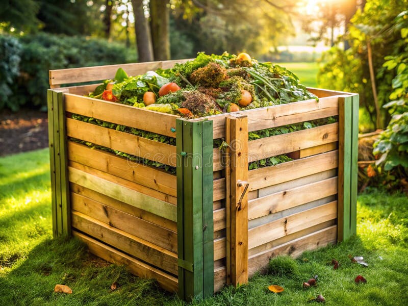 DIY Wooden Compost Bin with Plastic Liner EcoFriendly Composting for a ...
