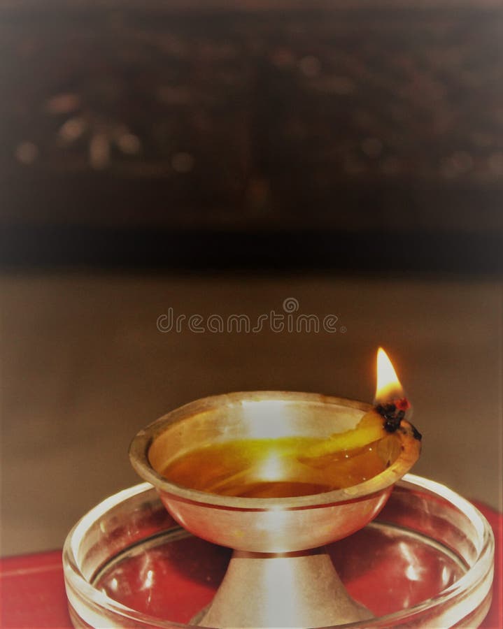 Diya stock image. Image of silverlamp, light, fire, closeup - 89790411