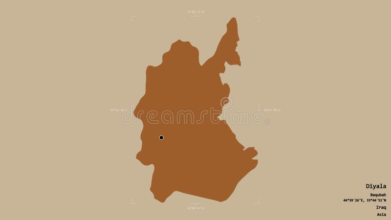 Diyala - Iraq. Bounding Box. Pattern Stock Illustration - Illustration ...