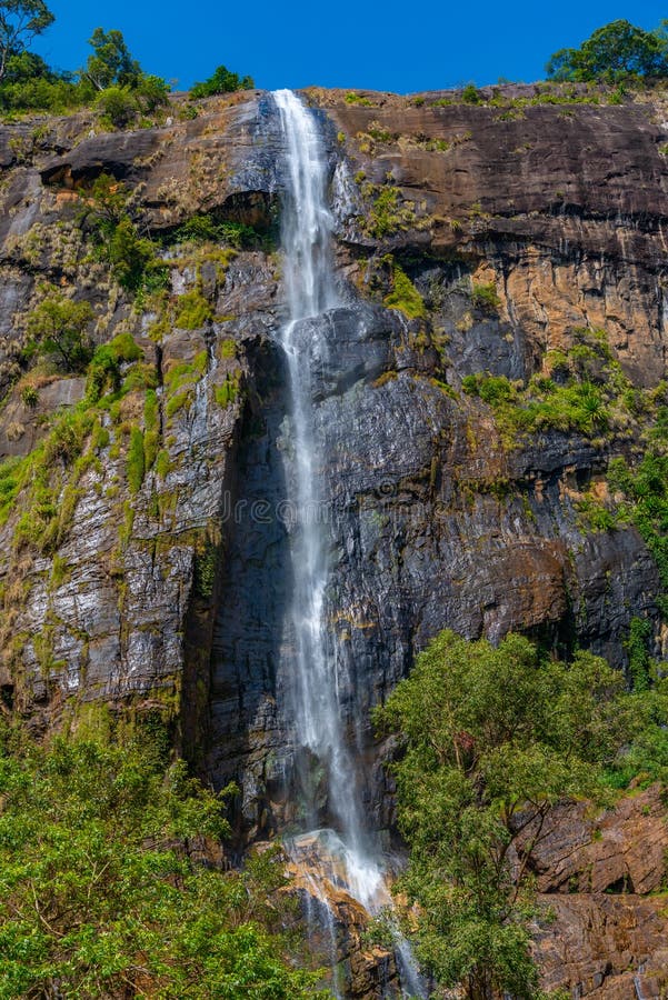 Diyaluma Falls Near Ella, Sri Lanka Stock Photo - Image of natural ...
