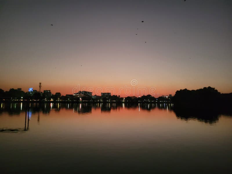 DIYATHA PARK NIGHT VIEW stock photo. Image of evening - 310648932