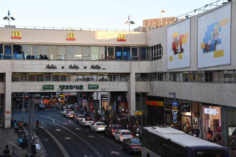 Dizengoff Center in Tel Aviv, Israel Editorial Stock Photo - Image of ...
