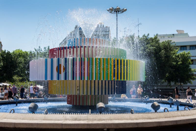 Dizengoff Square in Tel Aviv Editorial Image - Image of street, facade ...