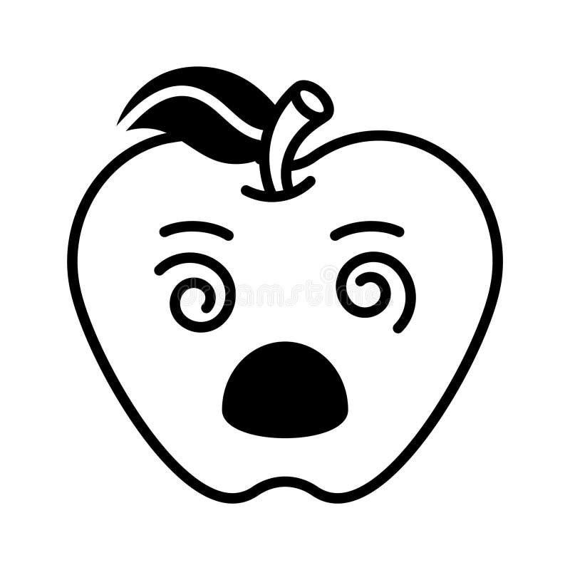Dizzy Emoji Icon, Dizziness Expression Vector Design Stock Vector ...
