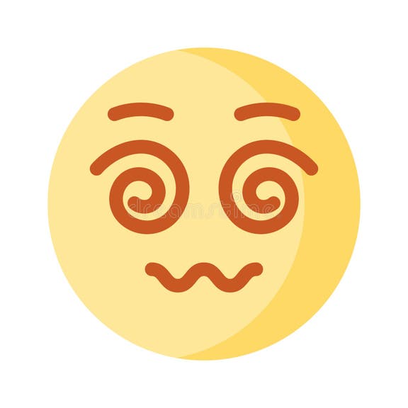Dizzy Emoji Icon, Dizziness Expression Vector Design Stock Vector ...