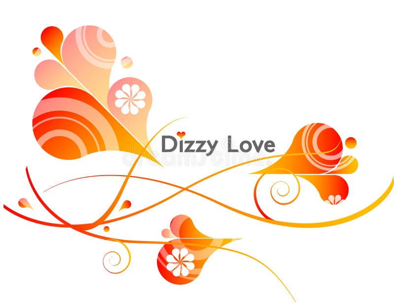 Dizzy Love Vector stock vector. Illustration of gradient - 4348337
