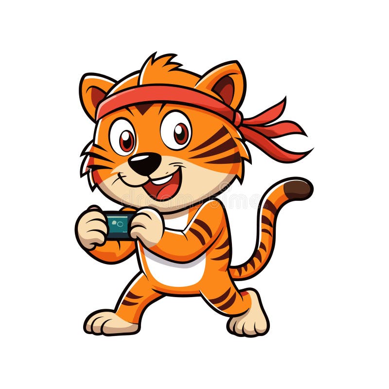 Dizzy Tiger Cub in Photography Stock Vector - Illustration of wildlife ...