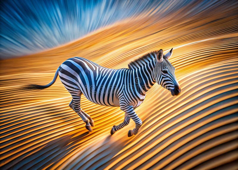 Dizzying Drones Eye View a Hypnotic Zebra Illusion Captivating Optical ...