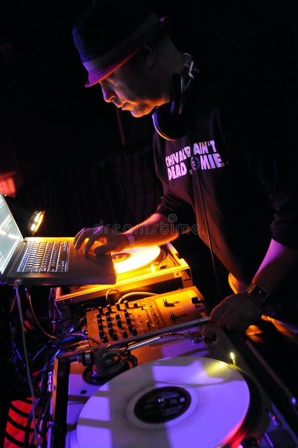 DJ Adam 12 Performing Live. Editorial Photo - Image of performer ...