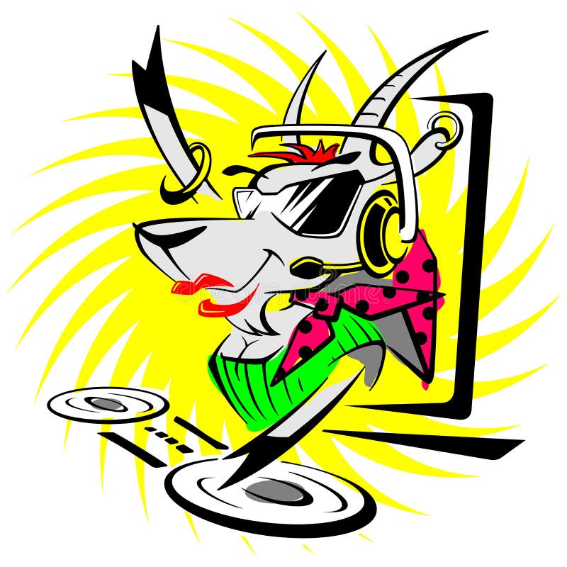 DJ decks stock illustration. Illustration of record, render - 668624