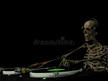 DJ Bones 1 stock photo. Image of rock, player, beat, music - 2650838