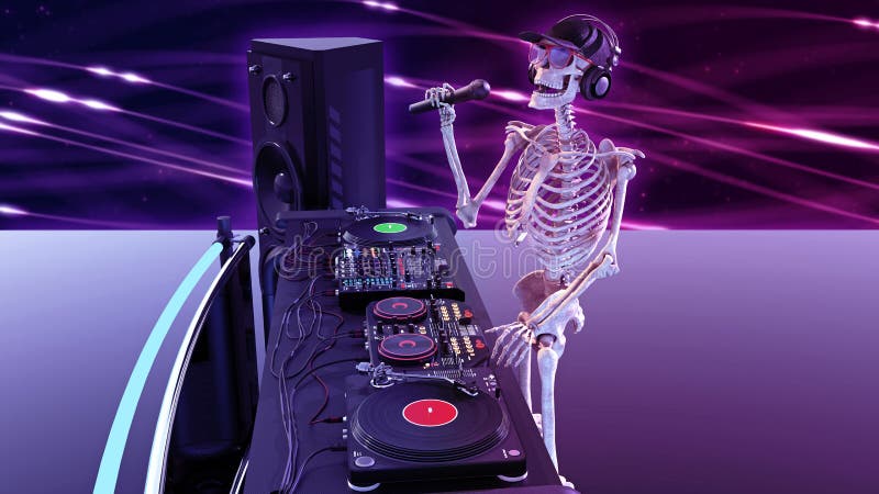 Dj Skeleton Stock Illustrations – 76 Dj Skeleton Stock Illustrations ...