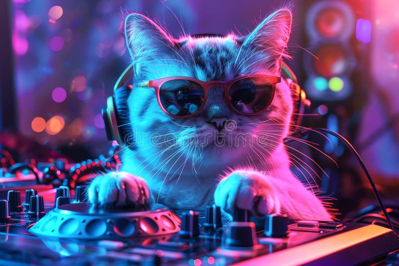 Dj Cat Stock Illustrations – 1,491 Dj Cat Stock Illustrations, Vectors ...