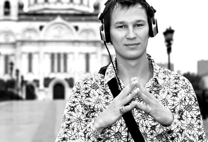 Dj and church stock image. Image of outdoors, disc, audio - 6917139