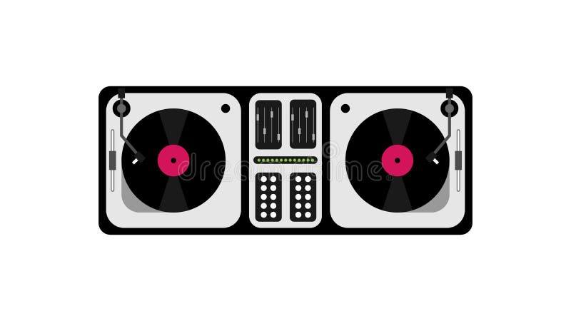 DJ Console stock vector. Illustration of control, console - 69218221