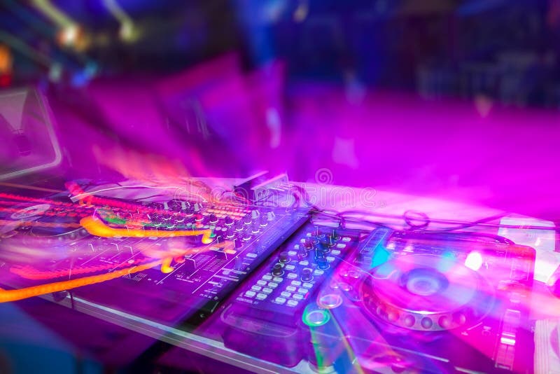 DJ console stock photo. Image of play, mixing, beat - 115806662