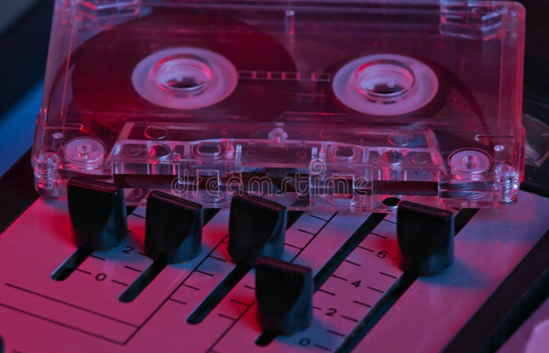 Music stock image. Image of retro, neon, amplifier, audio - 236373611