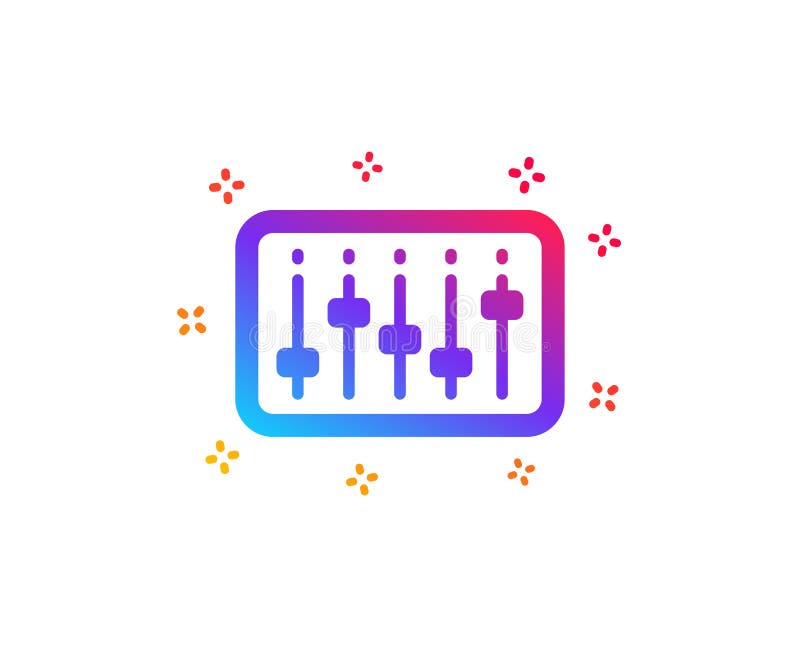 DJ Controller Icon. Music Sign. Vector Stock Vector - Illustration of ...