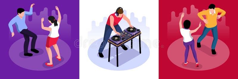 DJ Dance Design Concept stock vector. Illustration of character - 250239559
