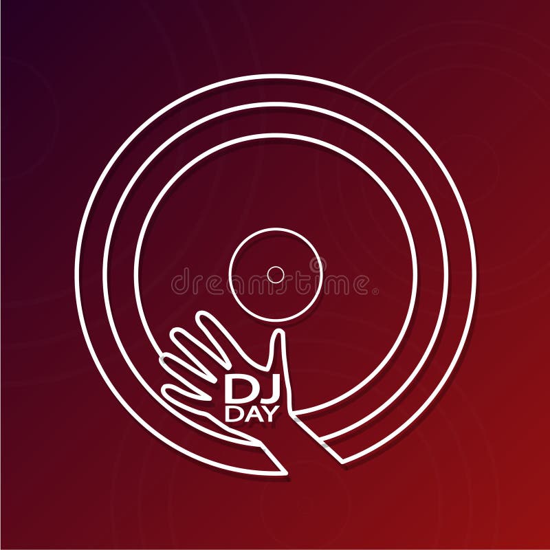Dj day linear logo stock vector. Illustration of line - 269796386