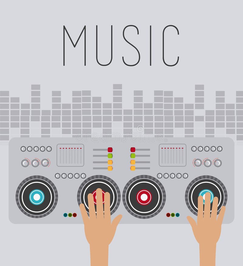 DJ design. stock illustration. Illustration of graphic - 62202956