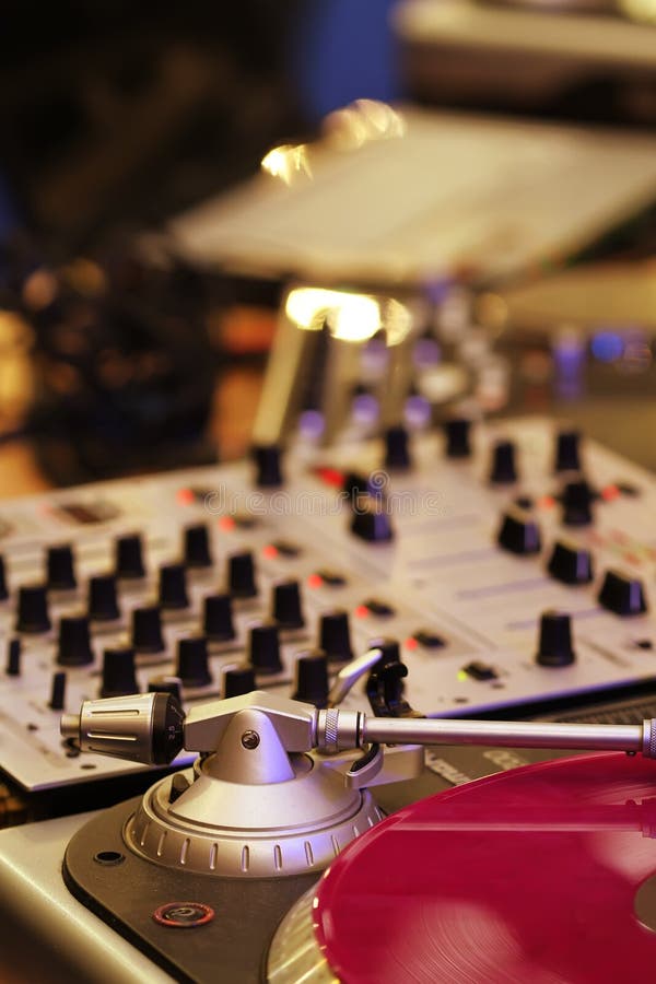 DJ Equipment stock photo. Image of vynil, party, board - 13604000