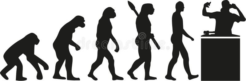 Official DJ evolution stock vector. Illustration of mixing - 107097003