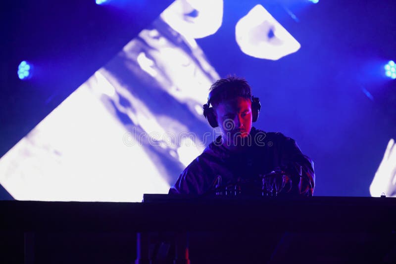 Dj Faustix Playing at Nibe Festival Editorial Photo - Image of club ...