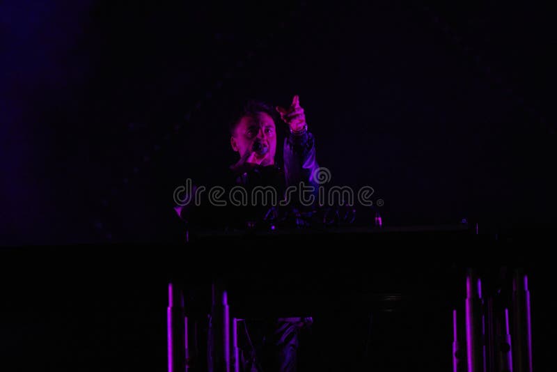 Dj Faustix Playing at Nibe Festival Editorial Stock Image - Image of ...