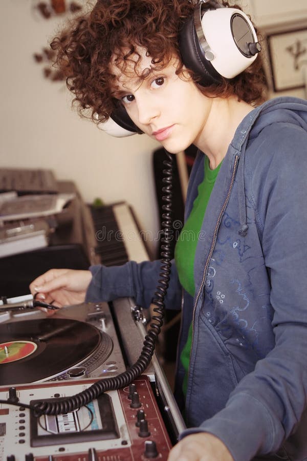 DJ Girl-2 stock image. Image of culture, jockey, beautiful - 1053201