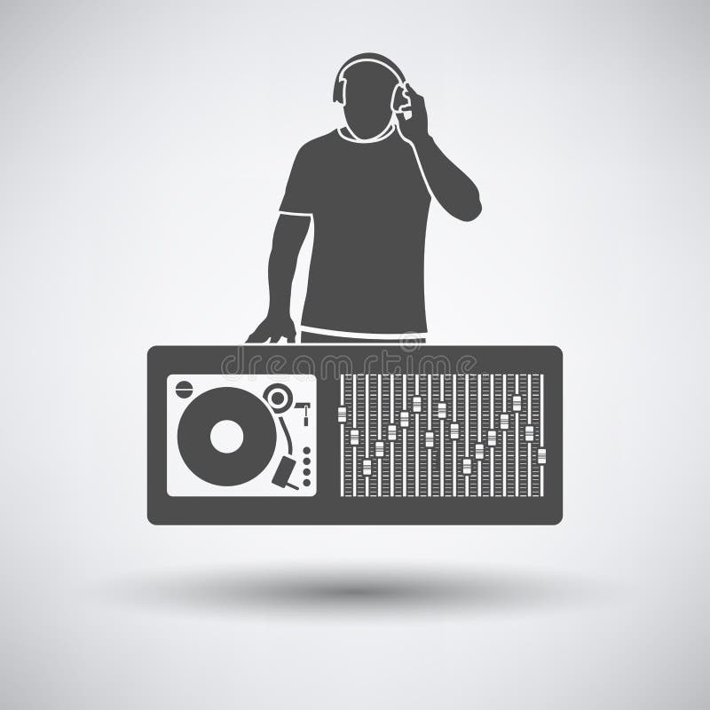 Vinyl Disk For Dj Mixing Music Logo Stock Illustration - Illustration ...