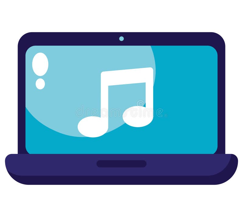 Dj laptop music stock vector. Illustration of disc, light - 310836508