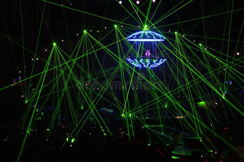 Nightclub Lasers, Crowd Having Fun Stock Photo - Image of dance, style ...