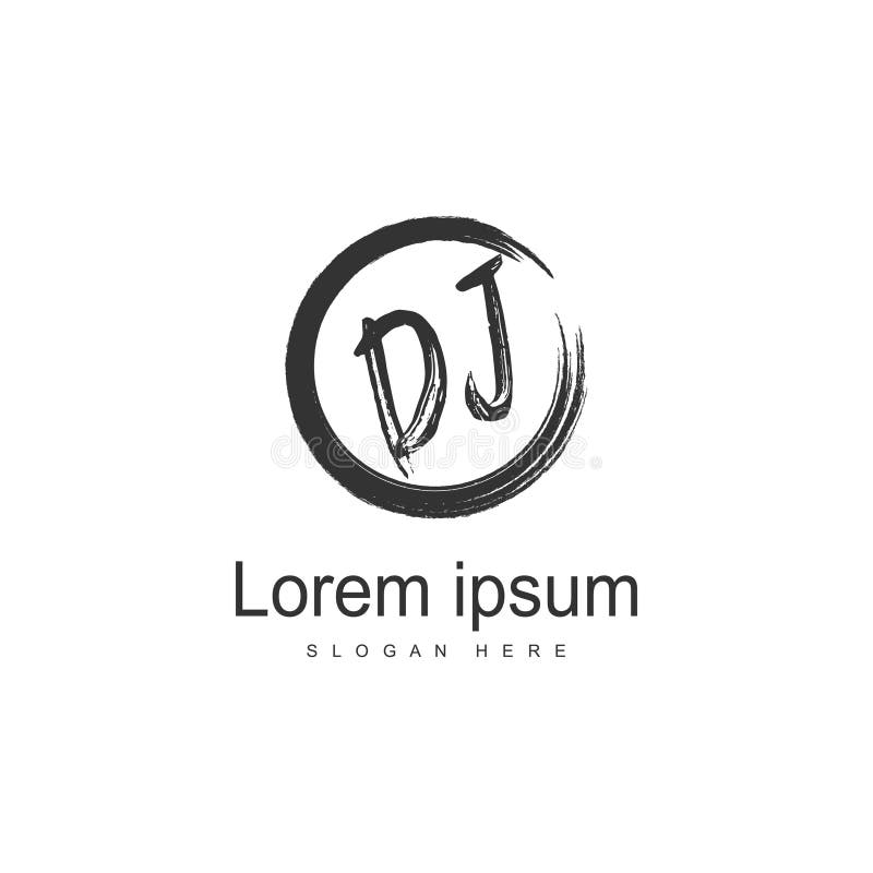 DJ Letter Logo Design. Creative Modern DJ Letters Icon Illustration ...