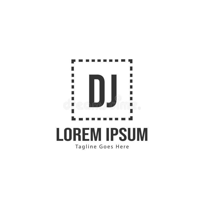 DJ Letter Logo Design. Creative Modern DJ Letters Icon Illustration ...
