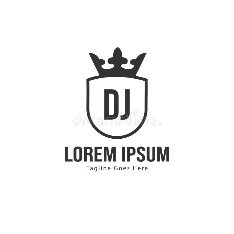 DJ Letter Logo Design. Creative Modern DJ Letters Icon Illustration ...