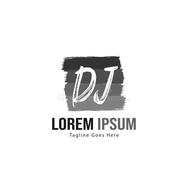 DJ Letter Logo Design. Creative Modern DJ Letters Icon Illustration ...