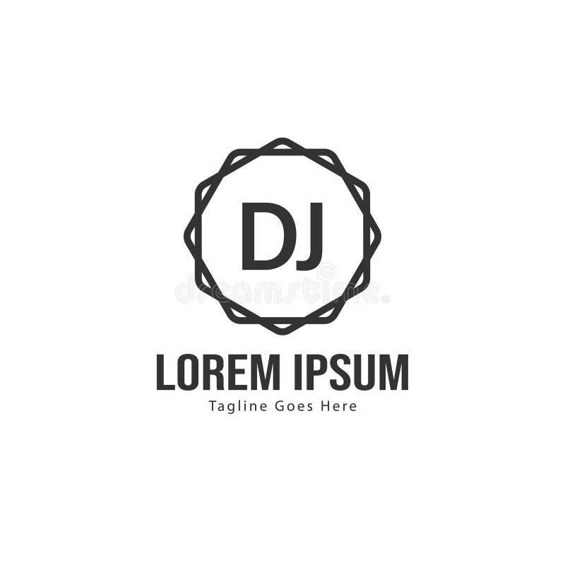 DJ Letter Logo Design. Creative Modern DJ Letters Icon Illustration ...