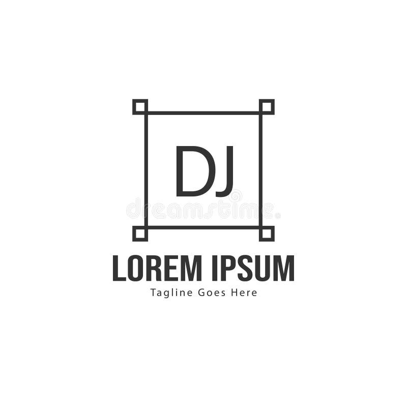 DJ Letter Logo Design. Creative Modern DJ Letters Icon Illustration ...