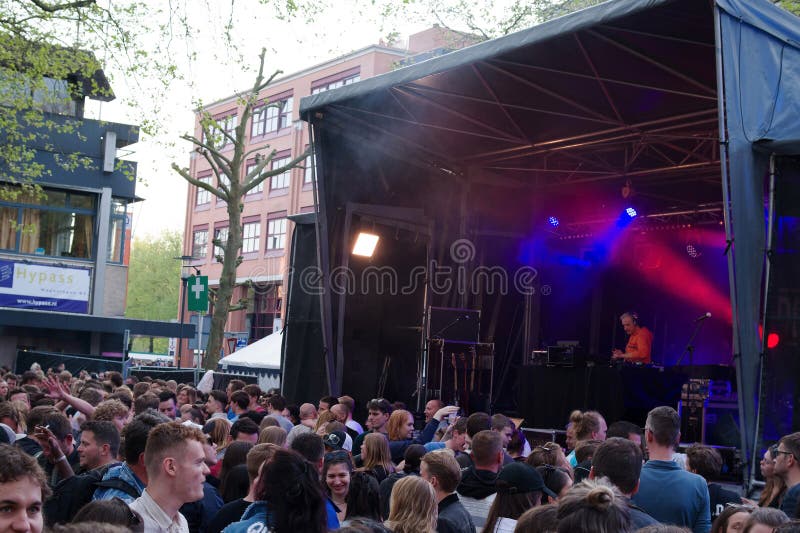 DJ during Liberation Day, Netherlands Editorial Photography - Image of ...